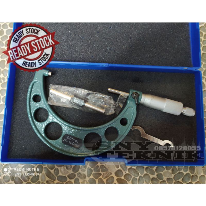 Jual Original Micrometer Outside 75-100/001 mm alat ukur ketebalan ...