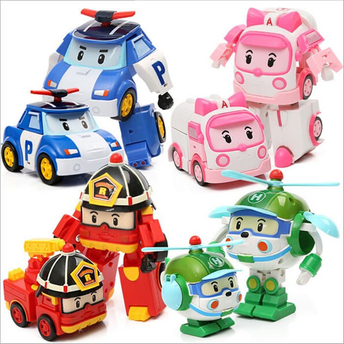 Jual Robocar Poli 1 Set 4 Figure Lengkap Ploi | Shopee Indonesia