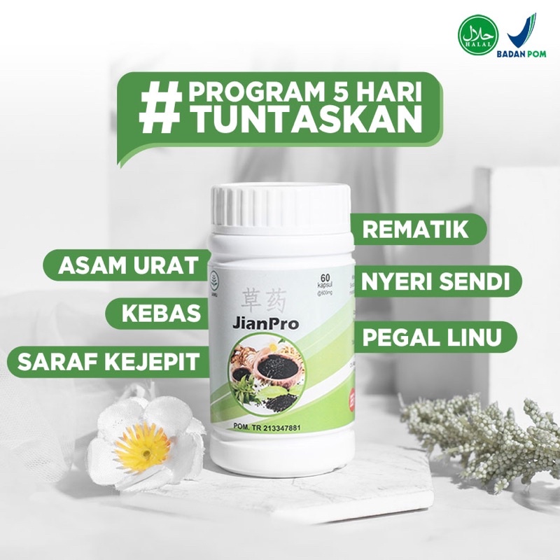 Jual Ramuan Leluhur JIANPRO Obat Herbal Asam Urat, Pegal Linu, Rematik ...