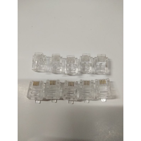 Jual harga 10 pcs Connector konektor Rj 11 RG 11 telepon | Shopee Indonesia