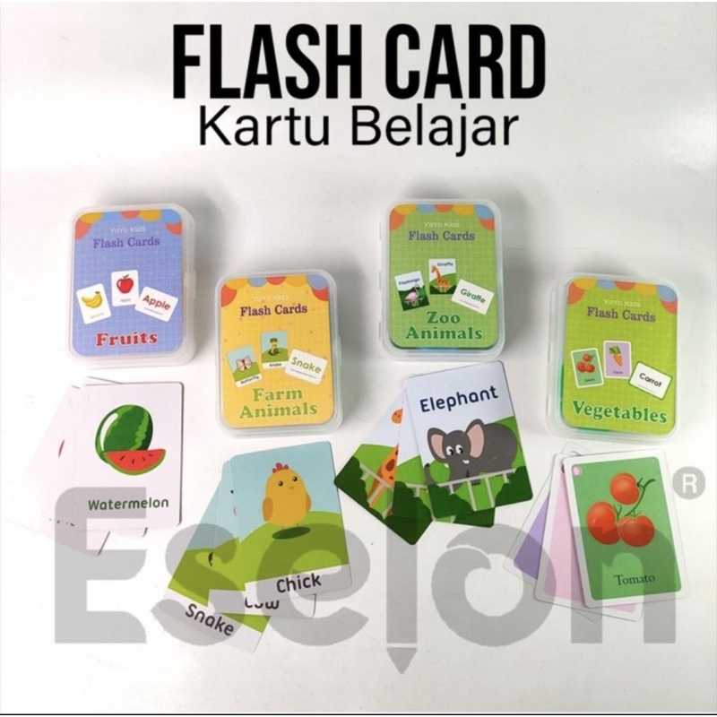 Jual FLASH CARD | KARTU PINTAR EDUKASI ANAK | FLASHCARD | Shopee Indonesia