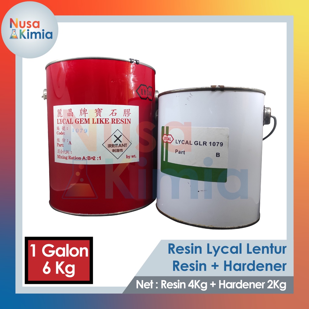 Jual Resin Lycal Lentur 1079 1 Galon (4 Kg Resin & 2 Kg Hardener ...