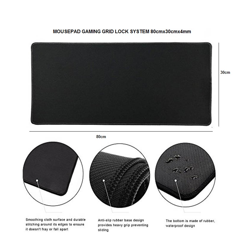 Jual Gaming Mousepad | Alas Mouse Polos Besar Desk Mat Anti Slip ...