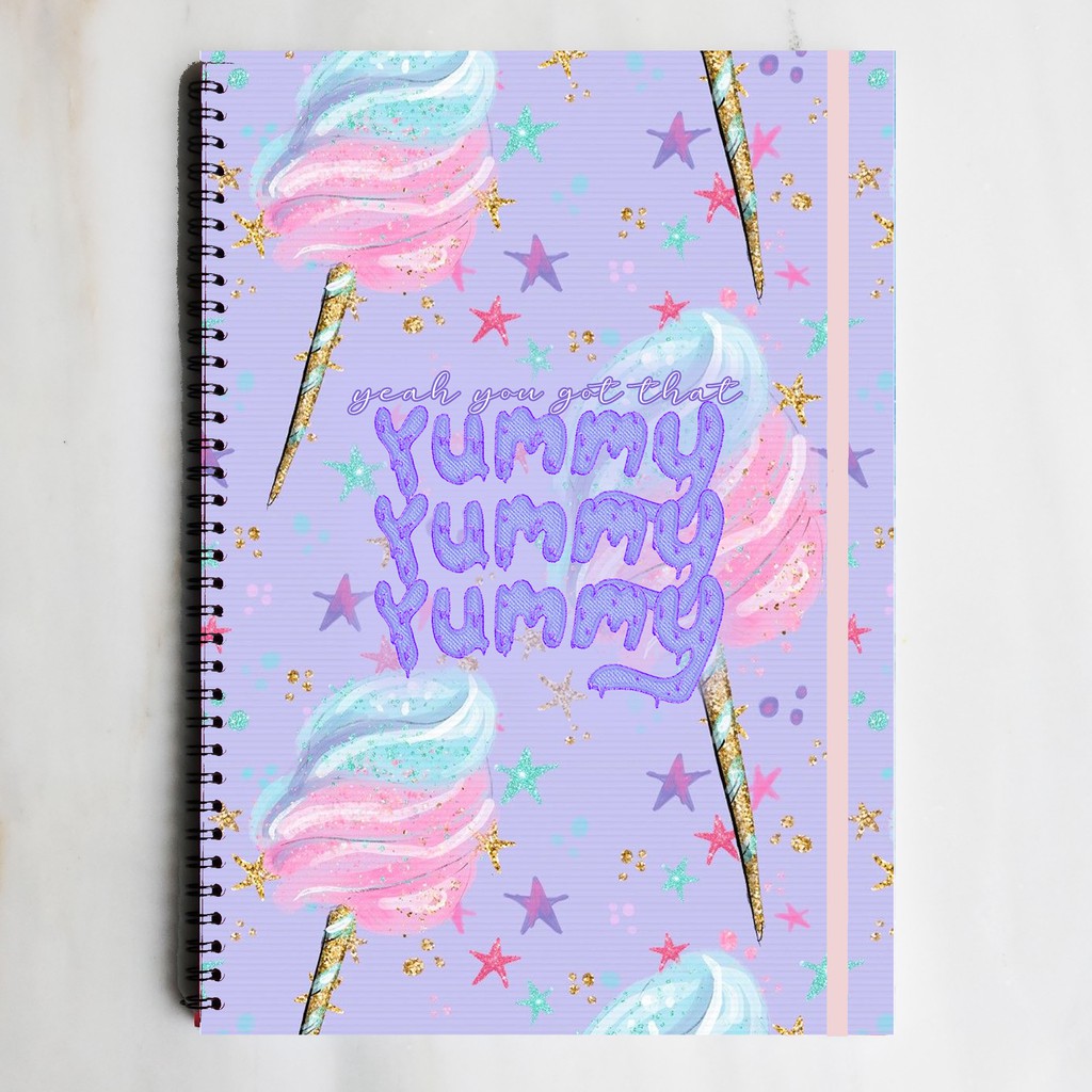 Jual YUMMY JUSTIN BIEBER SONG Spiral Ruled Grid Dotted Notebook Diary ...