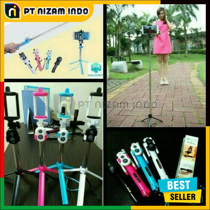 Jual Tongsis Tripod 3in1 Remote Bluetooth / Tongsis Selfie Bluetooth ...