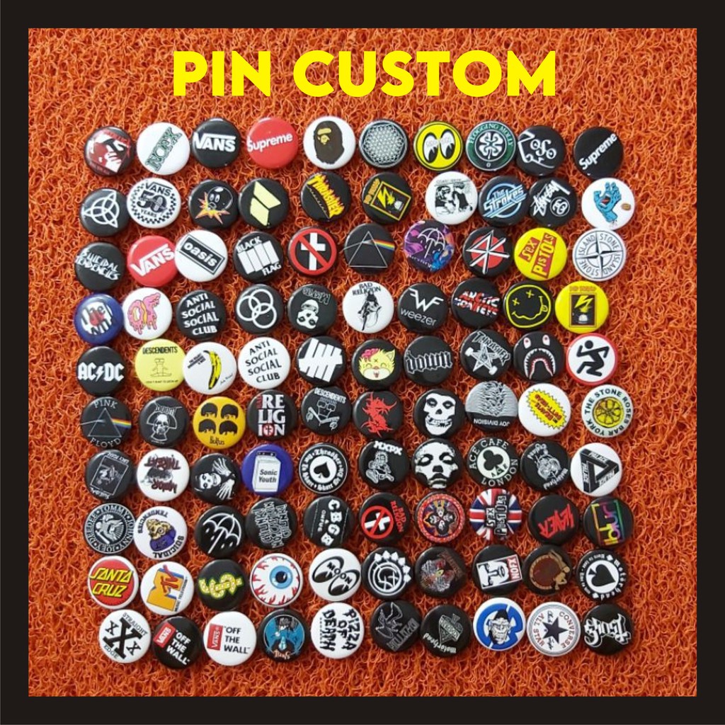 Jual Pin Custom Pin Motif Bebas Ukuran Motif Bebas | Shopee Indonesia