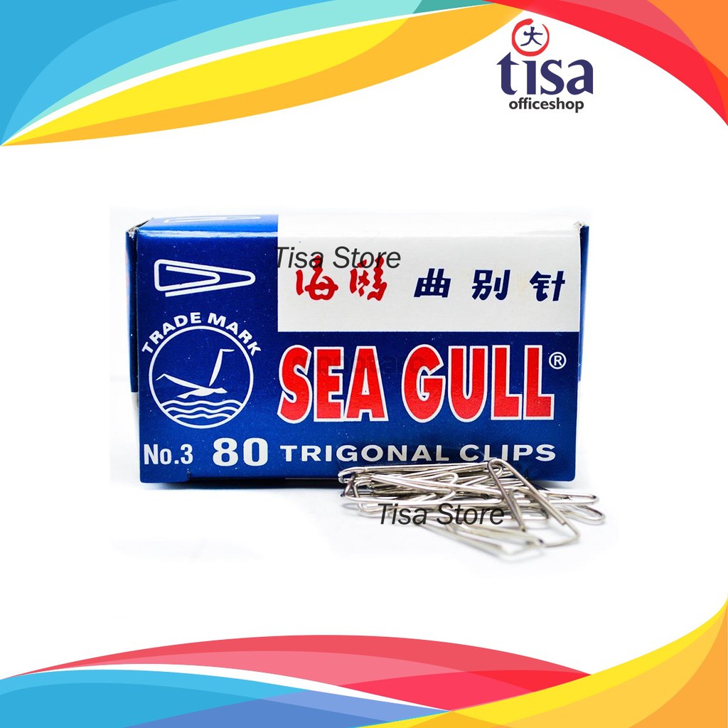 Jual Seagull Trigonal Paper Clip No. 3 Klip Kertas - 1 pcs | Shopee ...