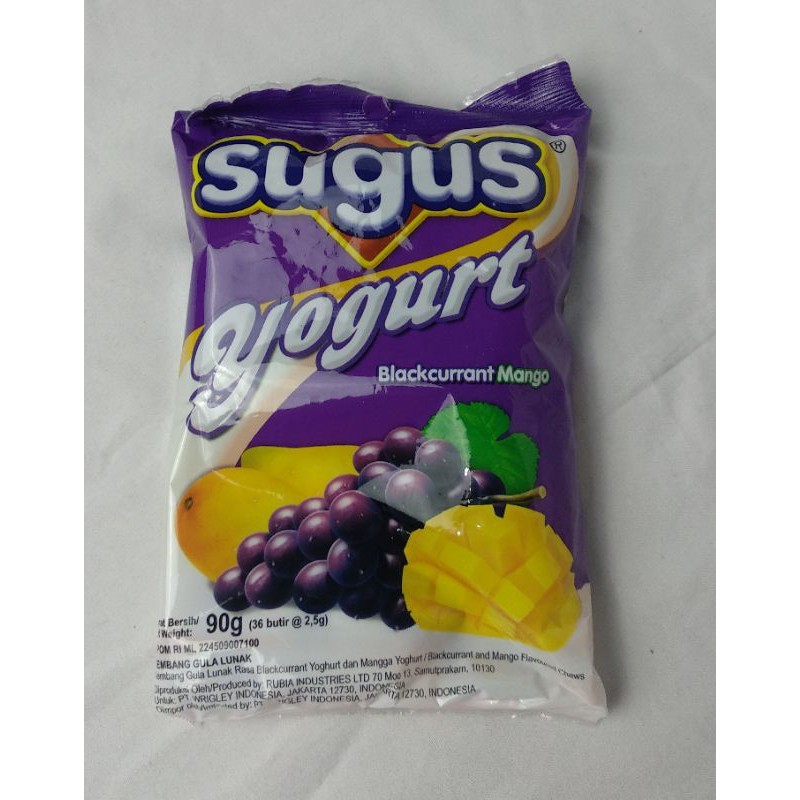 Jual Sugus Yoghurt Permen Blackcurrant Mango / Strawberry Orange (36 ...