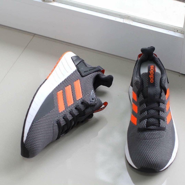 Jual SEPATU ADIDAS QUESTAR RIDE GREY LIST ORANGE ORIGINAL BNWB | Shopee ...