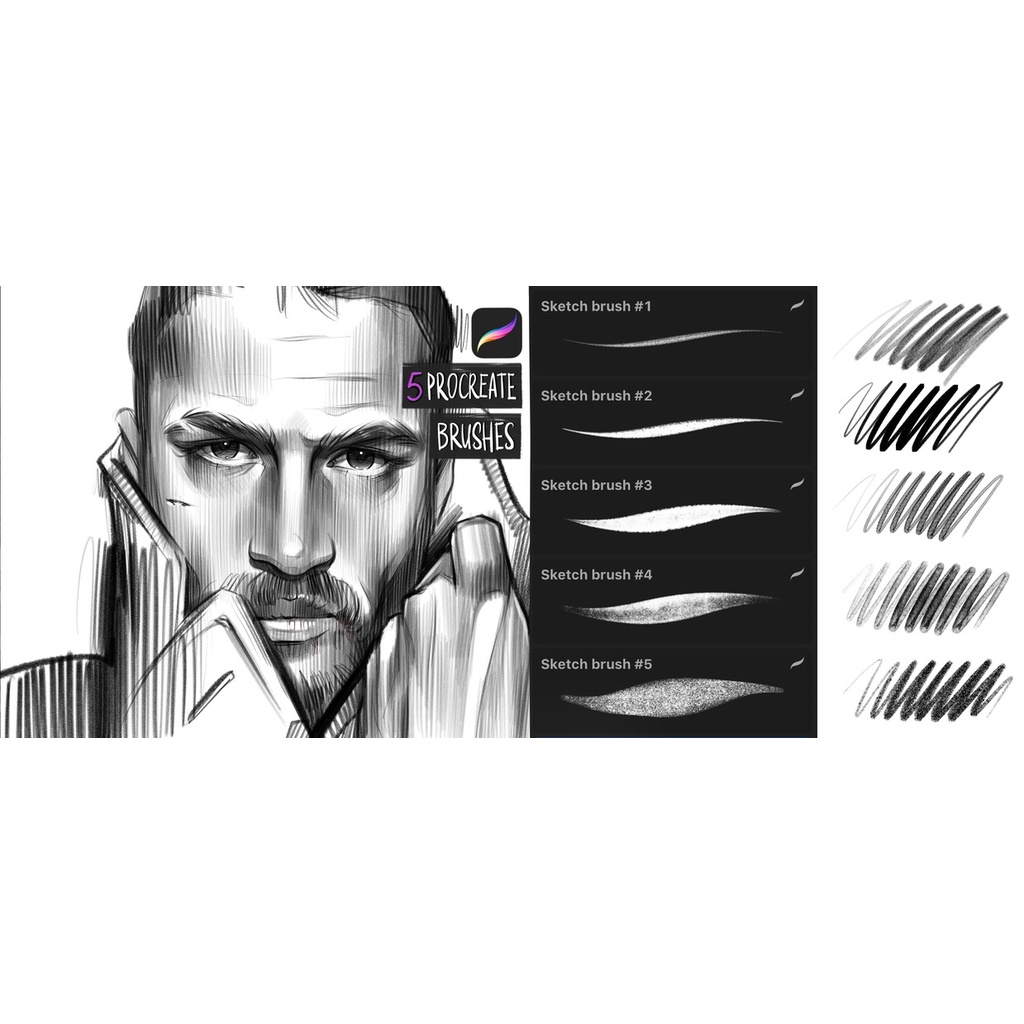 Jual Procreate Brush - Sketch Brushes for Procreate | Shopee Indonesia