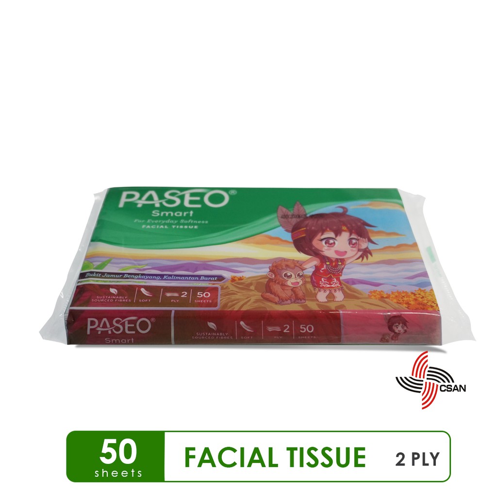 Jual Paseo Smart Facial Travel Pack 50 Sheet | Shopee Indonesia