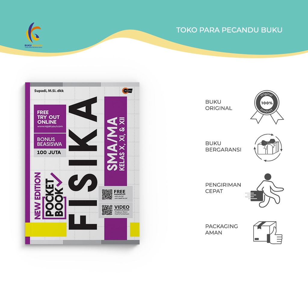 Jual Buku Pelajaran - New edition Pocket Book Fisika SMA/MA Kelas X, XI, & XII - CMedia - Buku ...