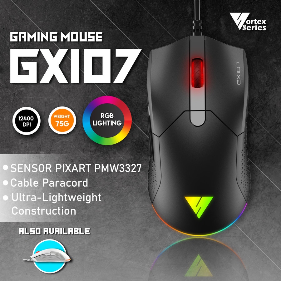 Jual VortexSeries GX107 with PIXART PMW3327 RGB Gaming Mouse | Shopee ...