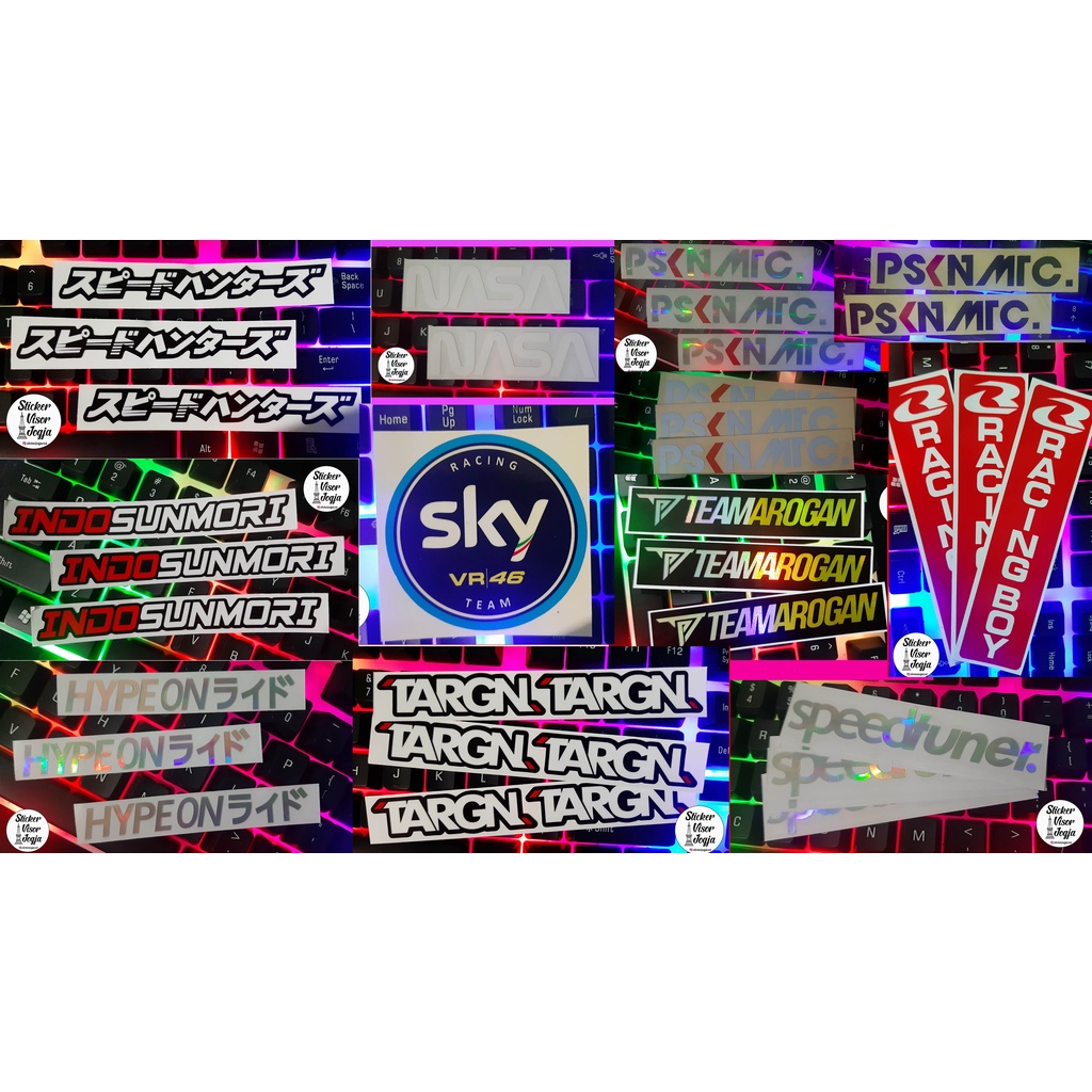 Jual 10 Sticker Visor Cutting V1 Serba 5 Ribu | Shopee Indonesia