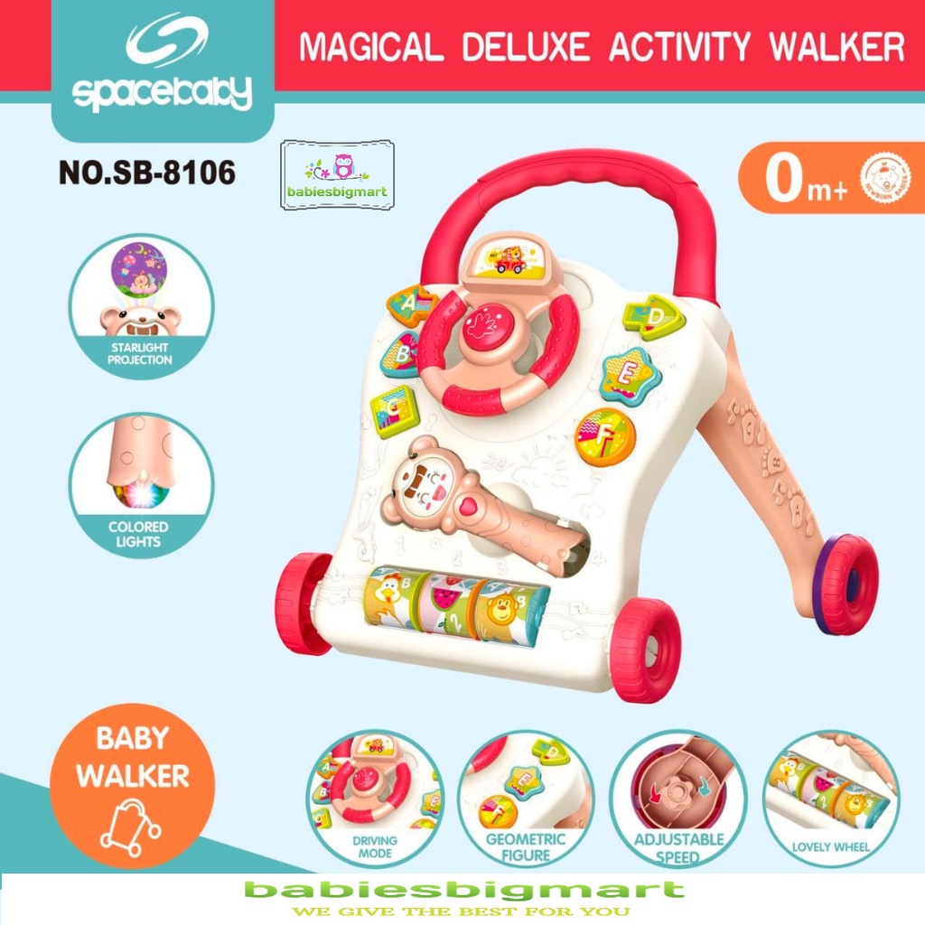 Jual RIGHT START 37441 5 IN 1 MUSICAL ACTIVITU WALKER FUN MAINAN DORONG SPACE BABY SB 801 , SB ...
