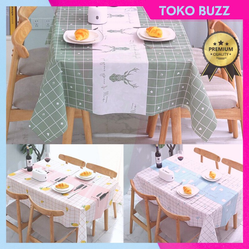 Jual Taplak Meja Tahan Air Anti Air Alas Meja Makan Taplak Meja Tamu ...
