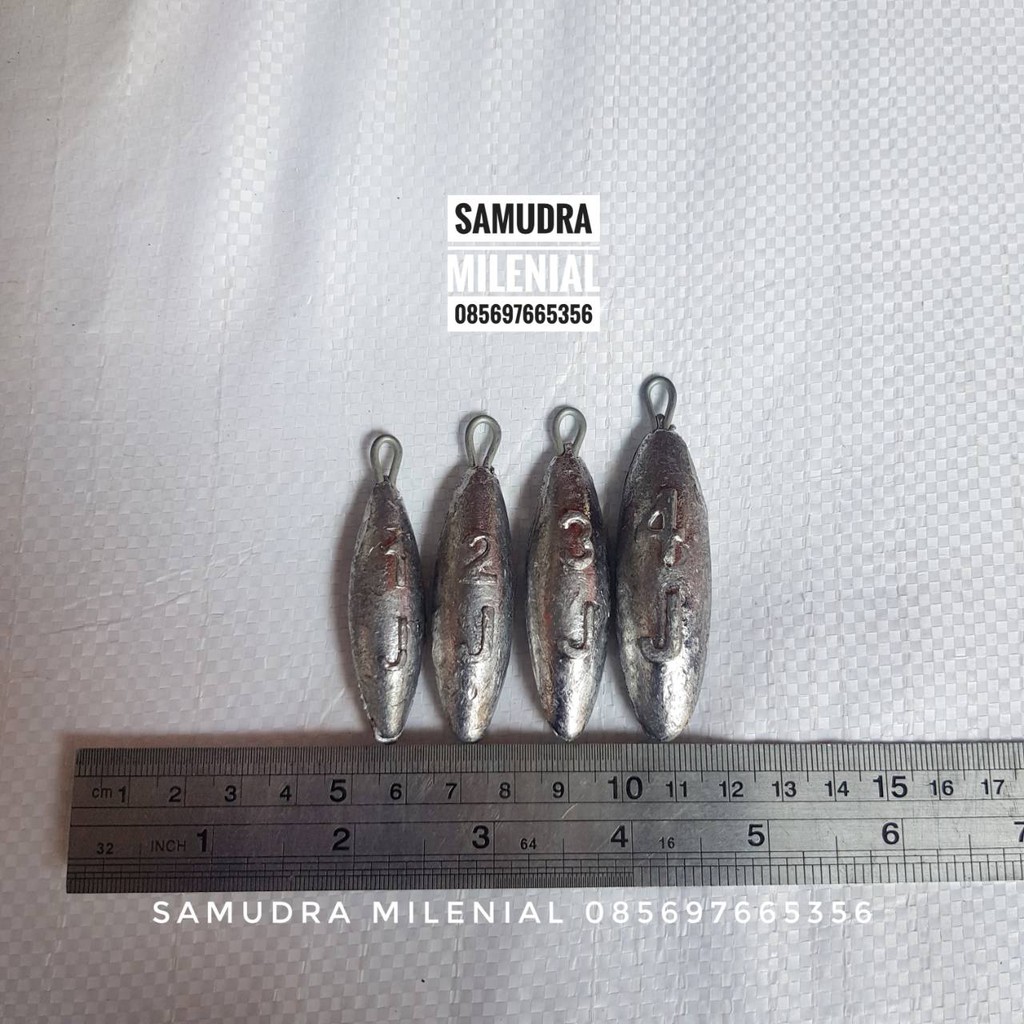 Jual Timah Jantung / Timah Pemberat Pancing Jaring BAGUS Ukuran J1 - J8 ...
