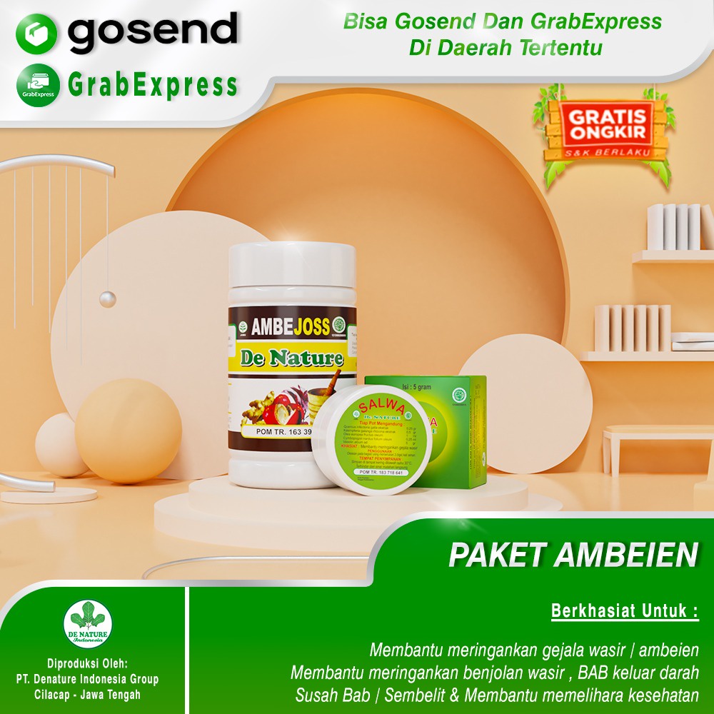 Jual Obat Wasir Atau Ambien Herbal Ambe Joss Dan Salwa De Nature ...