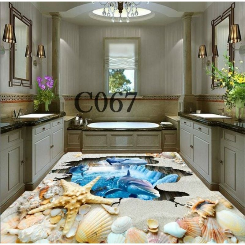 Jual 3D WALLPAPER CUSTOM | WALLPAPER LANTAI 3D | WALL STIKER LANTAI ...