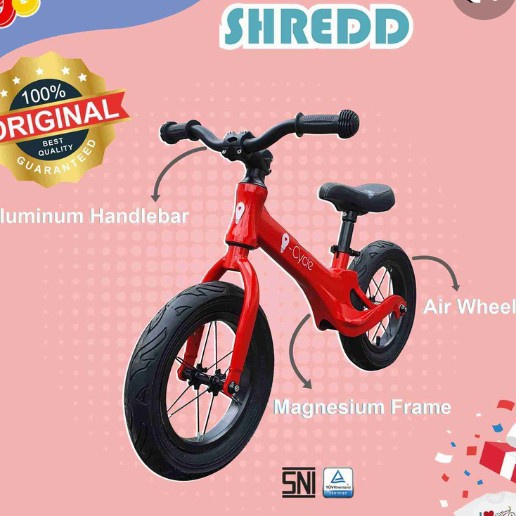 Jual Sepeda Anak Push Bike Balance Icycle Shredd Magnesium Murah BDG ...