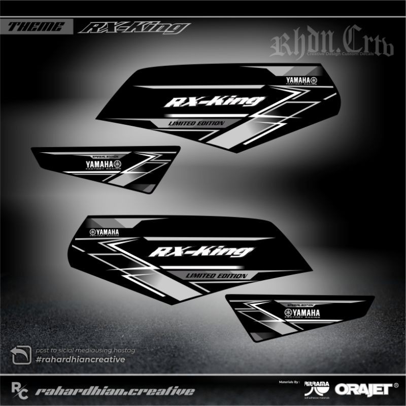 Jual Striping RX KING - Sticker Striping Variasi list Yamaha RX KING ...