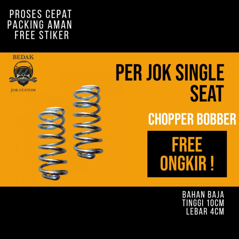 Jual Per Jok Single Seat Chopper Bobber Custom | Shopee Indonesia