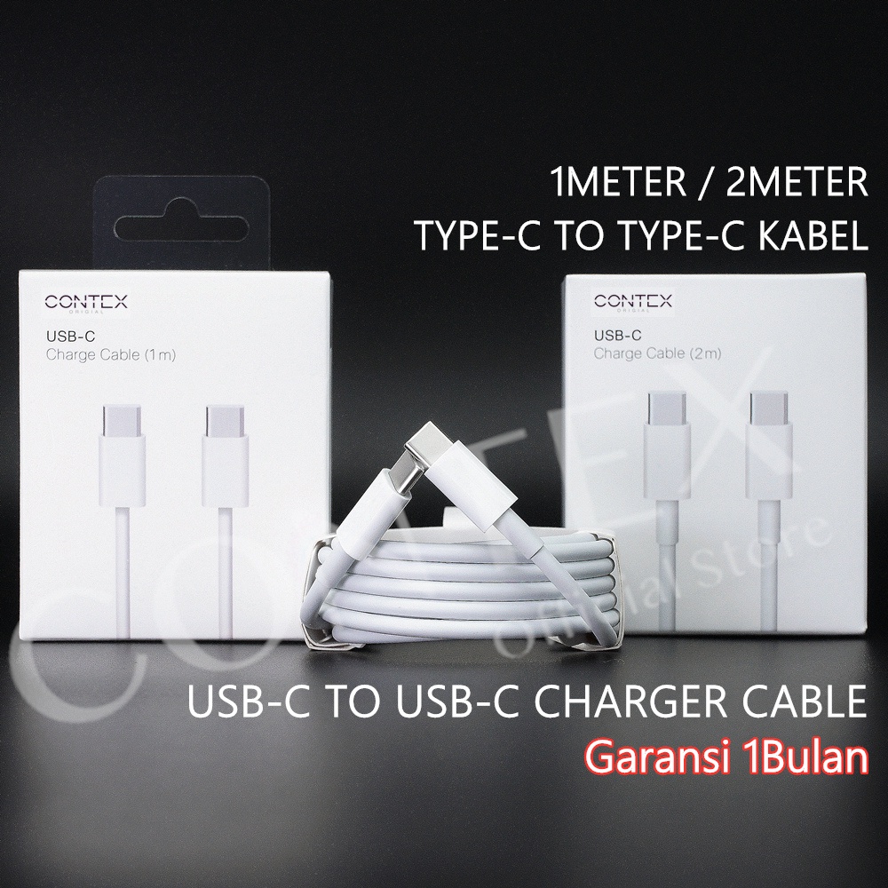 Jual CONTEX - TYPE-C KE TYPE-C - Tipe-C KABEL DATA - USB-C CHARGER ...