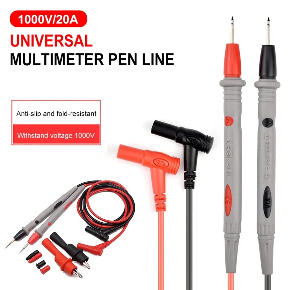 Jual Kabel Multimeter Uji Lead Kabel Universal AC DC 1000V 20A 10A CAT ...