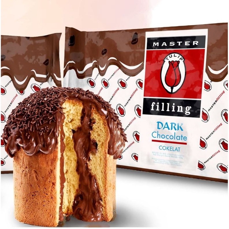 Jual Tulip Master Filling 500 Gram Selai Cokelat Siap Pakai Chocolate ...