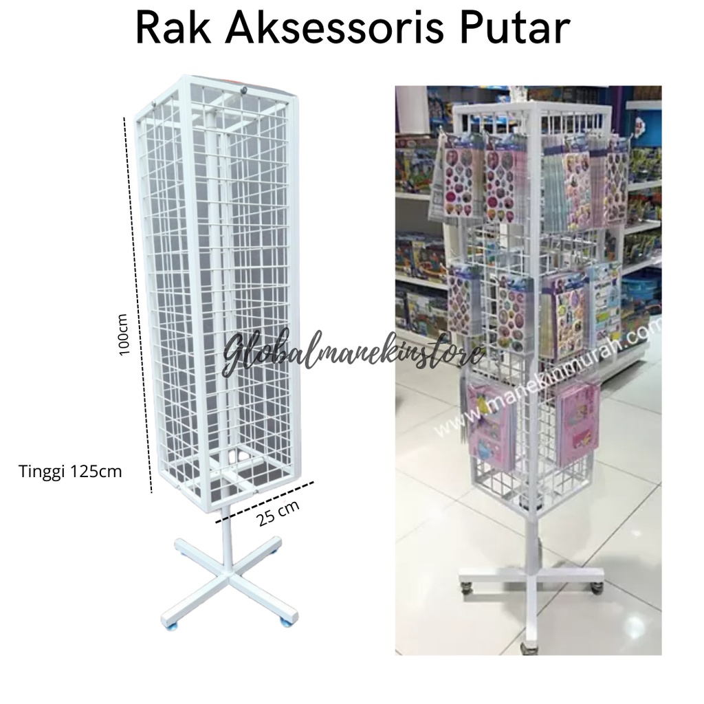 Jual Rak Aksesoris Putar | Rak Aksesoris | Ram Besi Aksesoris | Shopee ...