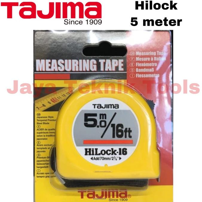 Jual Meteran Tajima 5 Meter Hi Lock Kuning Measuring Tape | Shopee ...