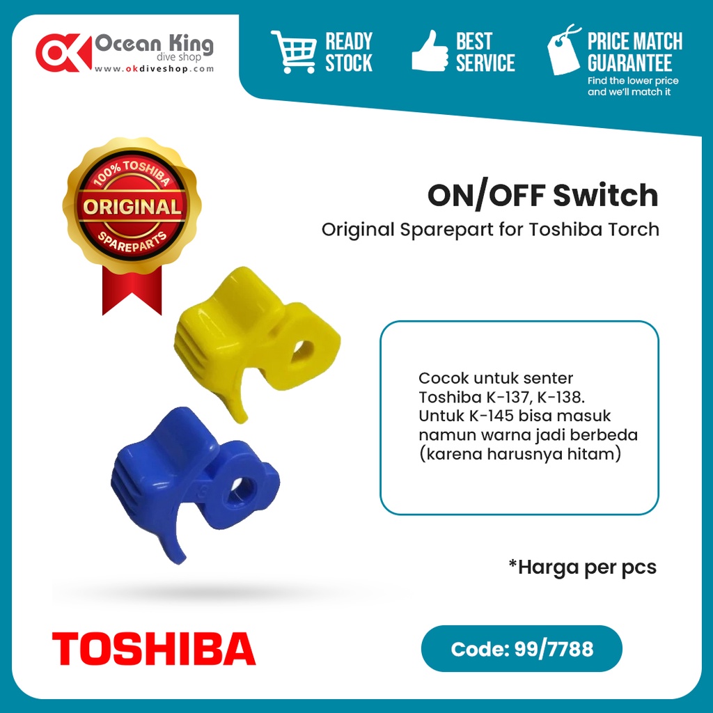 Jual Spare Part Switch On/Off for Torch Toshiba | Shopee Indonesia