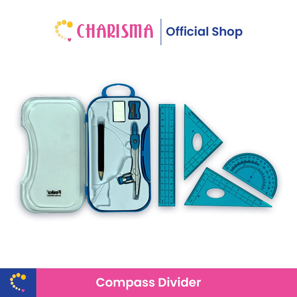Jual Jangka Set Penggaris - Foska Set Math Penggaris Geometri - Ruler ...