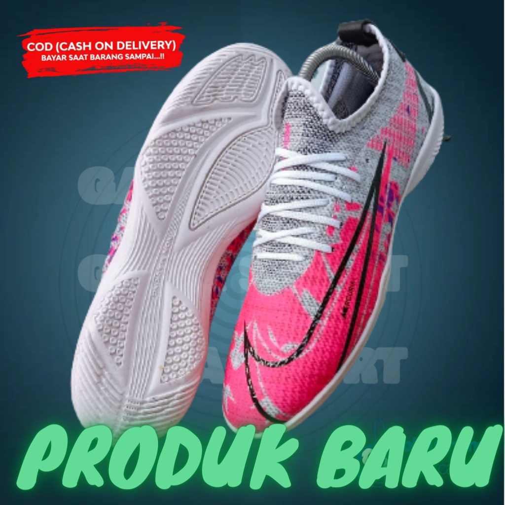 Jual Gada Sport - Sepatu Futsal Nike Mercurial Rajut Pink Sol Karet ...