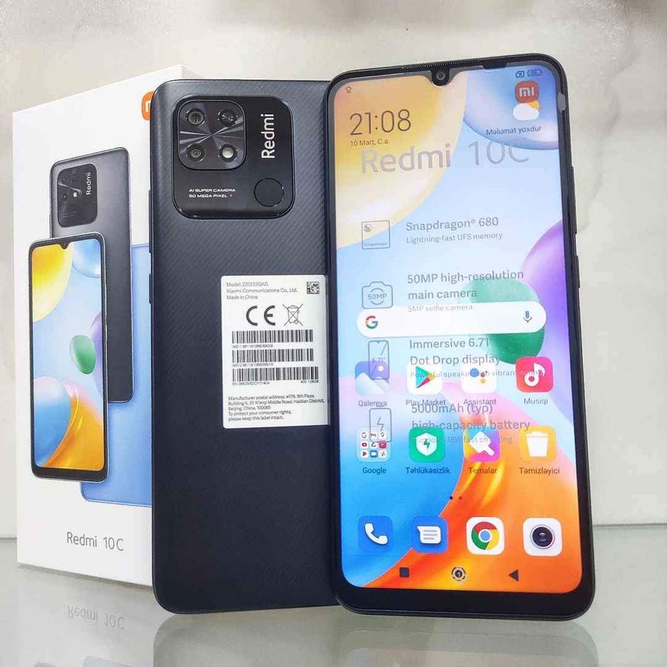 Jual Redmi 10c RAM 4GB/64GB 4GB/128GB SECOND FULLSET ORIGINAL ISTIMEWA ...