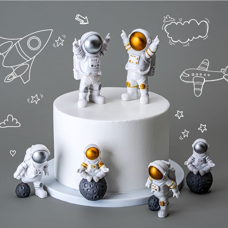 Jual CCB03 Cake Topper Astronaut Astronot Figure Character Boneka ...