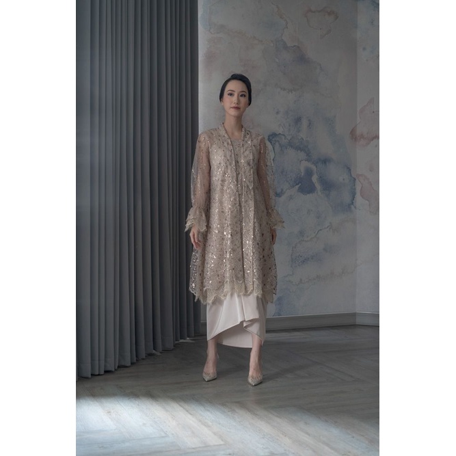 Jual Assa Long Kebaya Modern in Rose Gold | Shopee Indonesia
