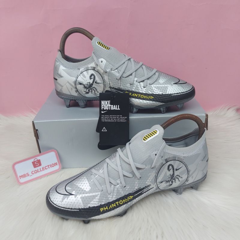 Jual SEPATU BOLA PHANTOM GT ELITE FG SCORPION SILVER BLACK PREMIUM ...