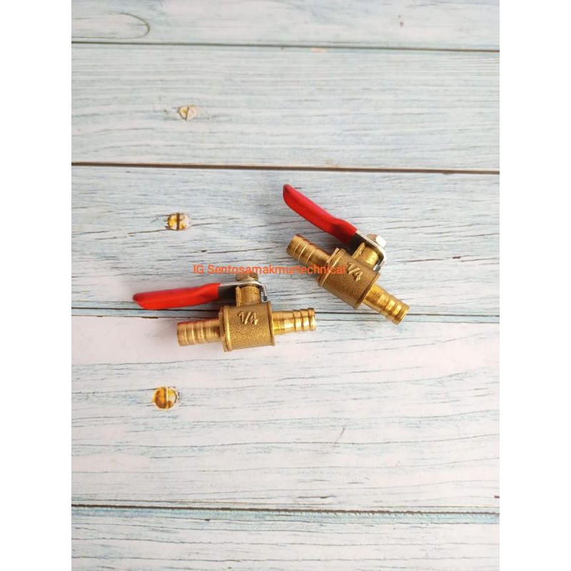 Jual 1/4" Kran Stop Keran Bensin Motor Universal Kuningan 1/4 Inchi | Shopee Indonesia