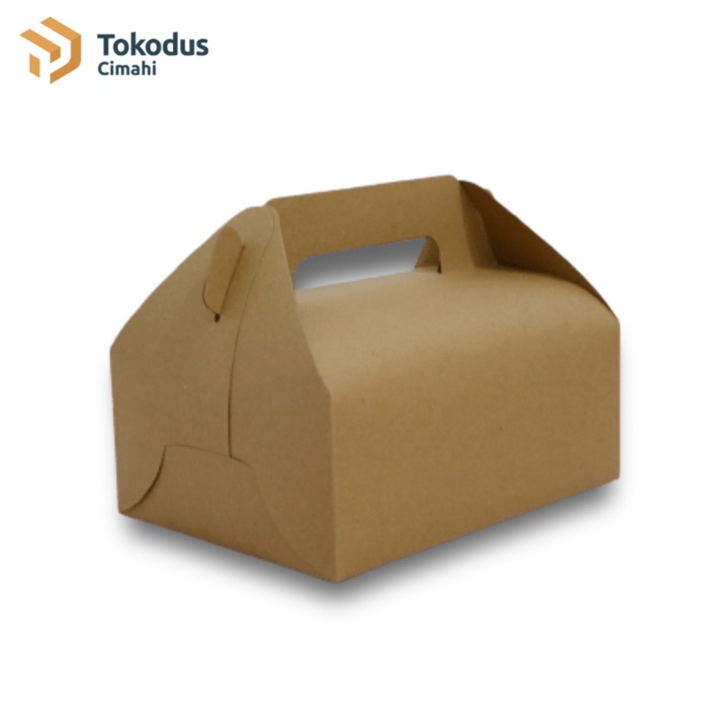 Jual Gable Box/Box Jinjing 20 x 15 x 8cm Kue dan Hampers Bakery Kraft ...