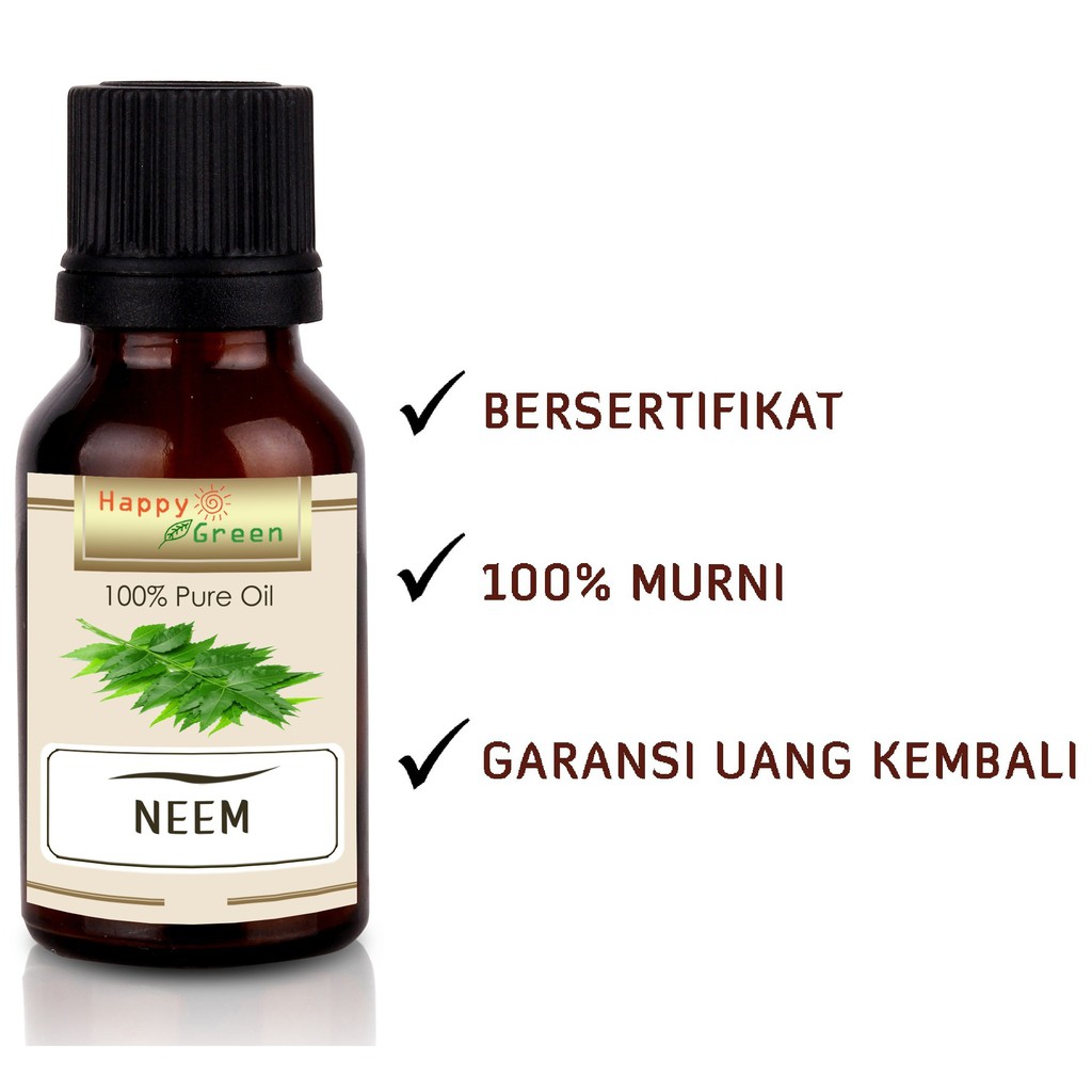 Jual Happy Green Neem Oil - Minyak Mimba 100% Murni Bersertifikat ...