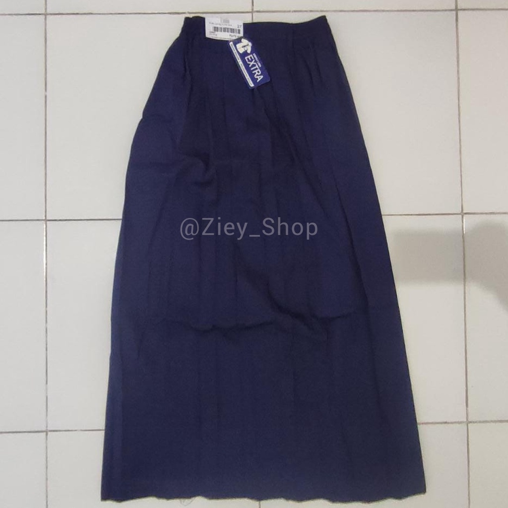 Jual Rok SMP Biru Lipat Panjang Karet Extra Empat Lima | Shopee Indonesia