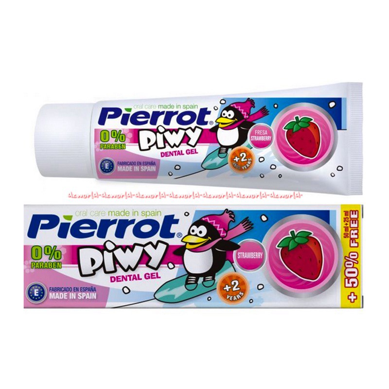 Jual Pierrot Piwy Dental Gel Strawberry Odol Pasta Gigi Anak Pierot ...