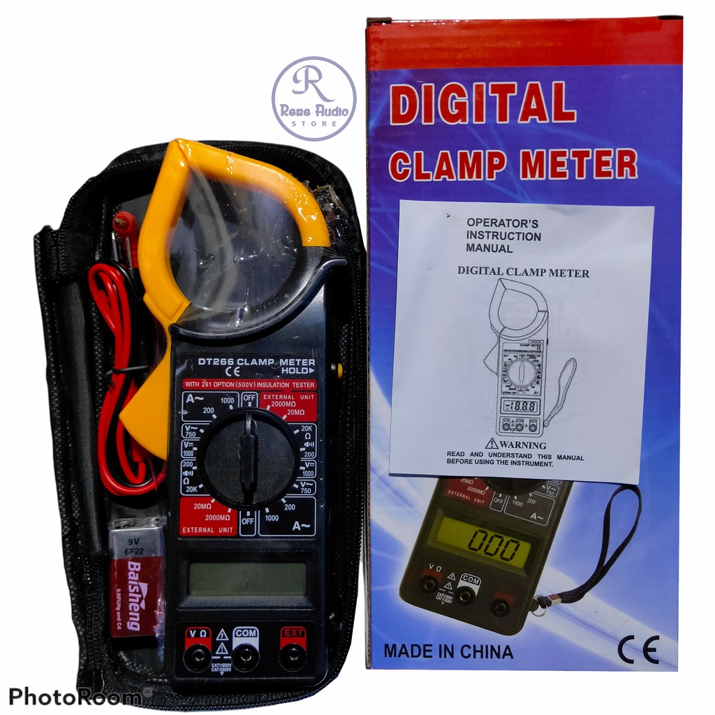 Jual DIGITAL CLAMP METER DT-266 (Tang Amper) | Shopee Indonesia