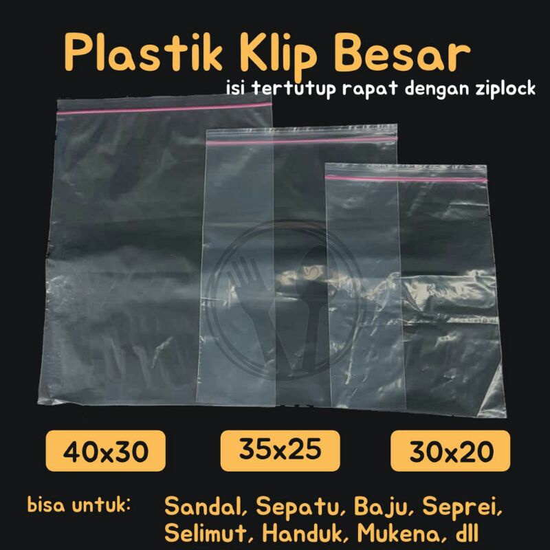 Jual PLASTIK KLIP BESAR KLIP BAJU BENING 30X20 35X25 40X30 PLASTIK ...