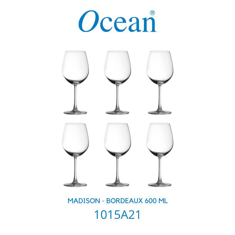 Jual OCEAN GLASS - MADISON BORDEAUX 21 OZ ( 600 ML ) | Shopee Indonesia