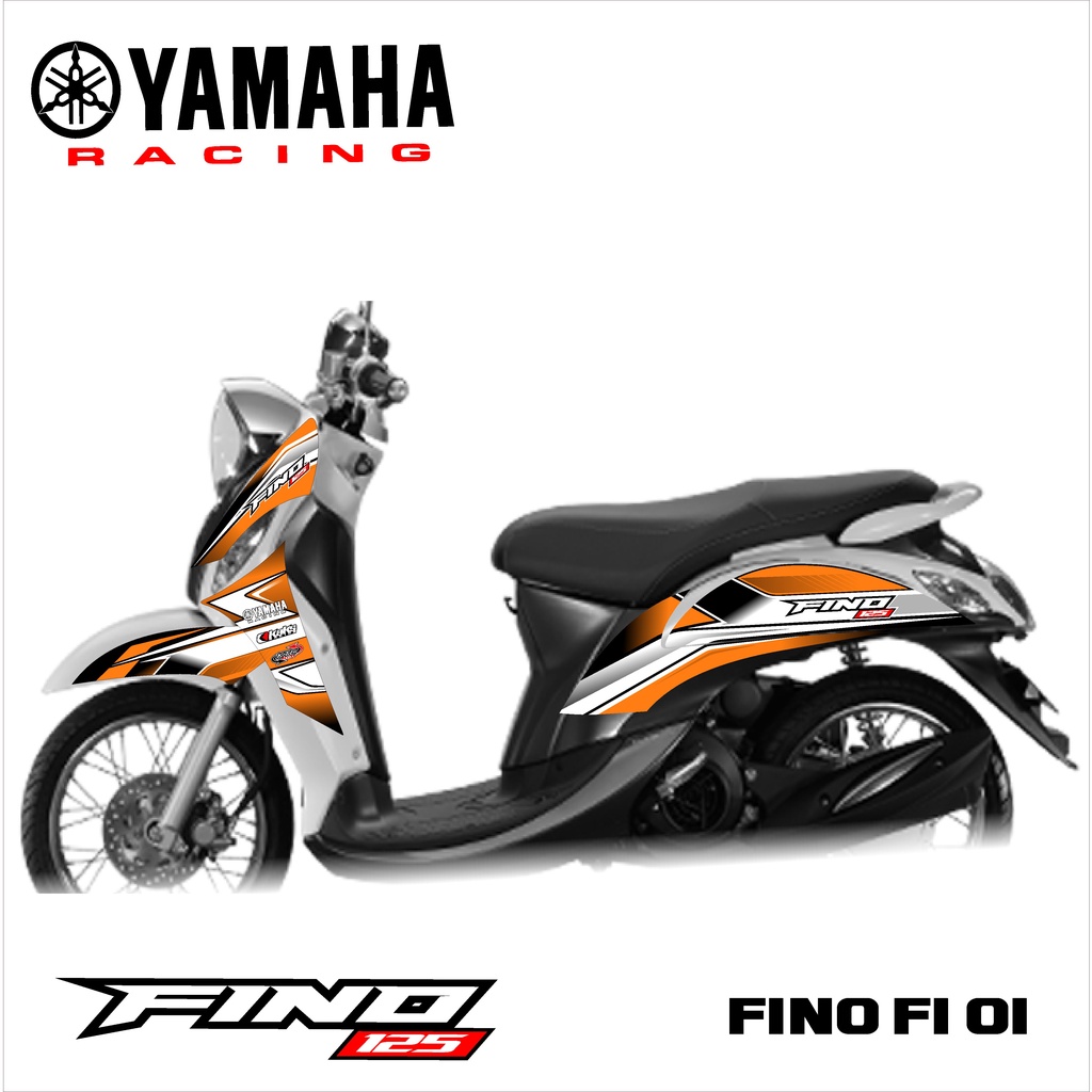 Jual Sticker Striping Semi full Yamaha FINO FI 125 Sticker Lis Variasi | Shopee Indonesia