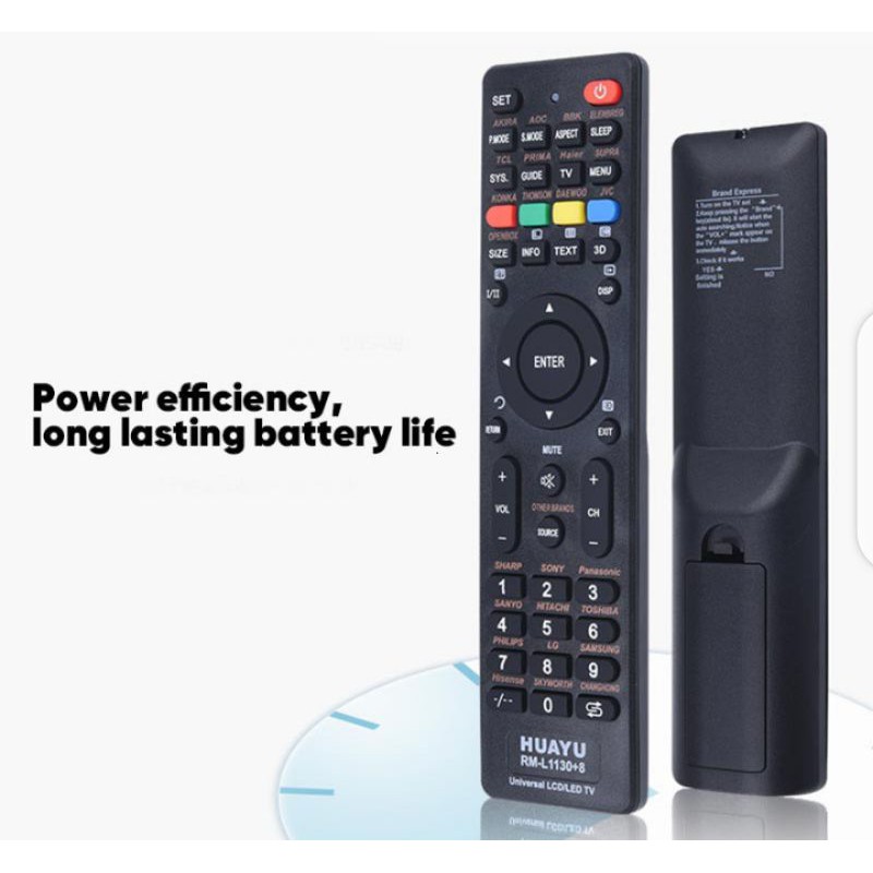 Jual Remote remot multi tv led lcd tabung CRT berbagai merk universalremotetv chunghe RM 133e ...