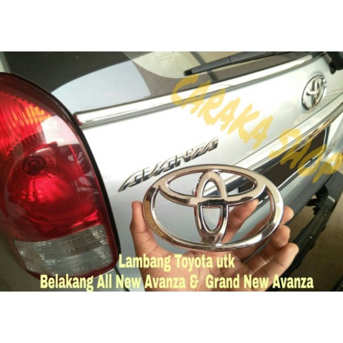 Jual Unik Emblem Toyota Belakang All New Avanza dan Grand New Avanza ...