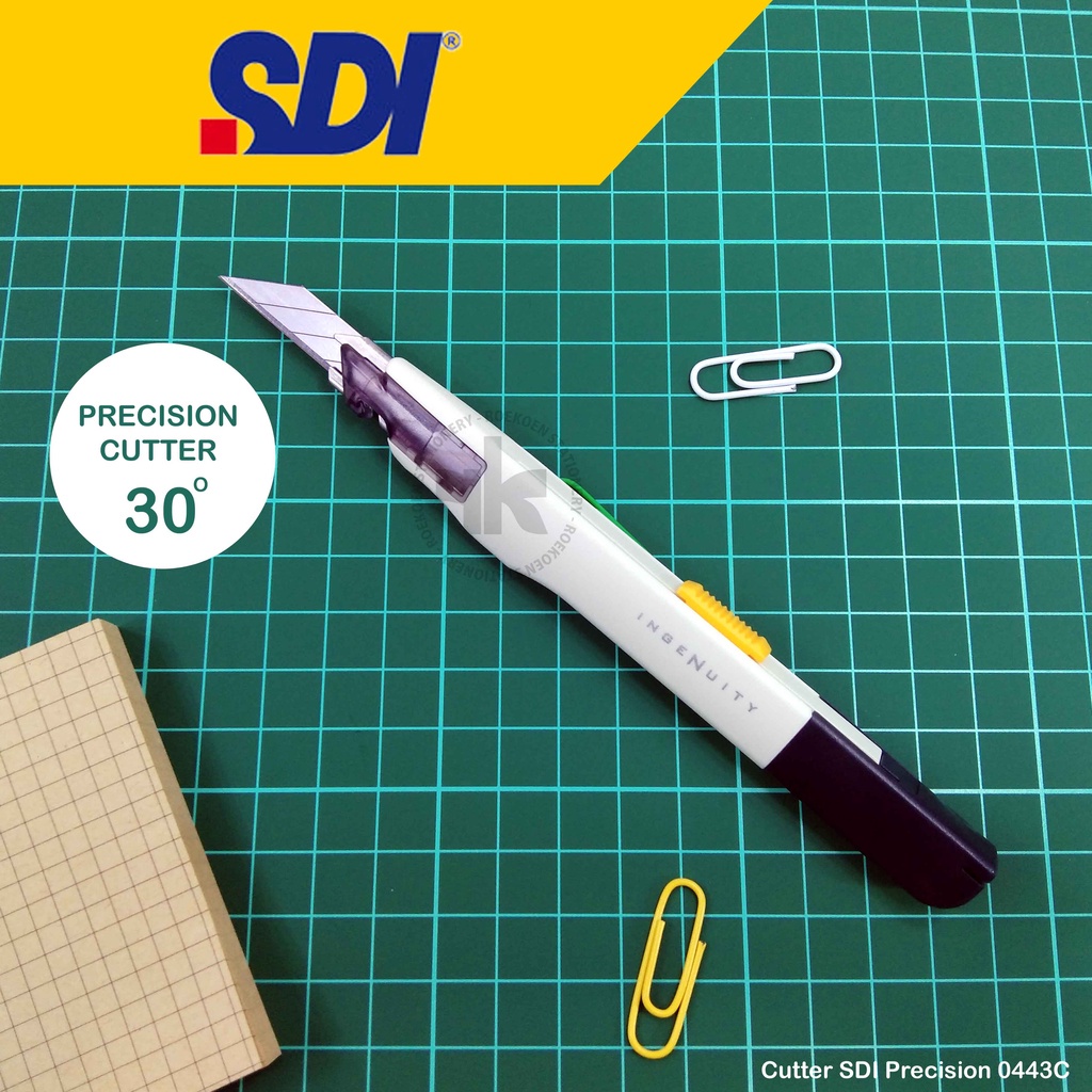 Jual SDI Cutter Kecil Precision 0443C (9mm) Ingenuity | Shopee Indonesia